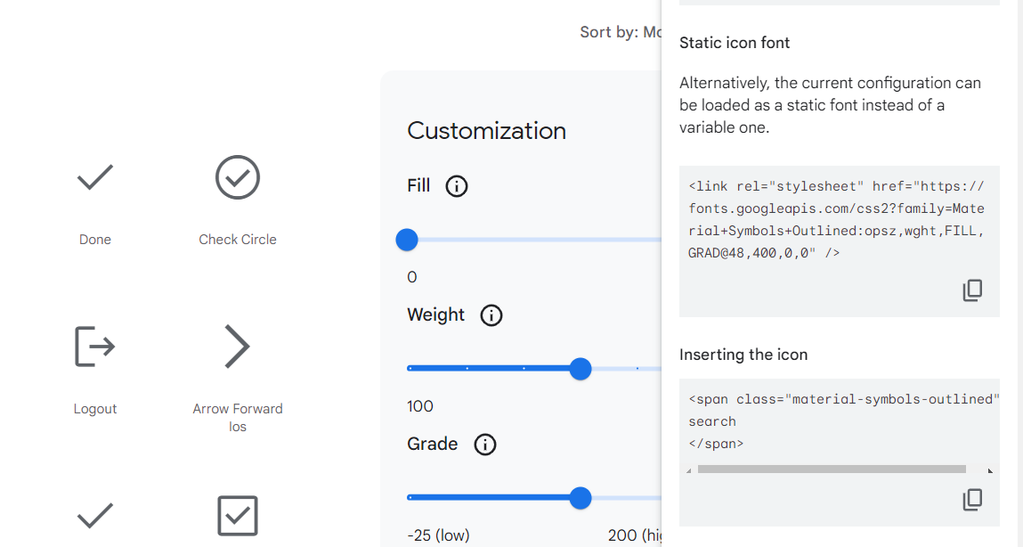 Google Material Iconsが表示されない場合